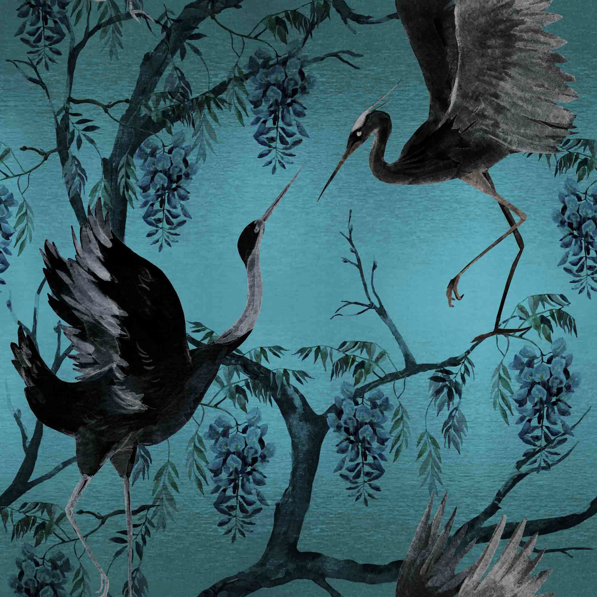 iris wallpaper mural